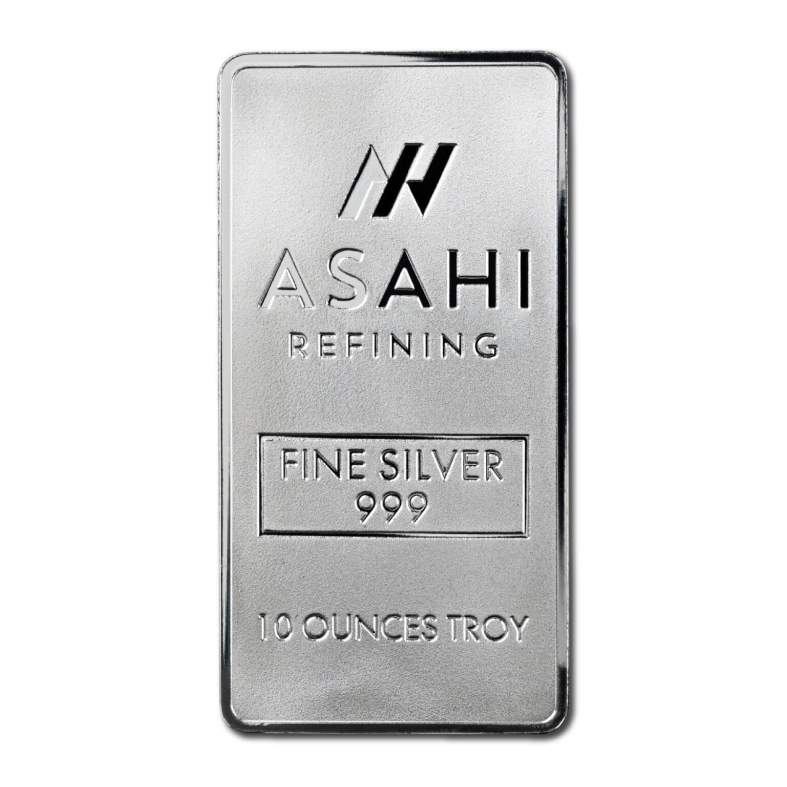 10 oz Silver Bar Asahi Refining – .999 Fine