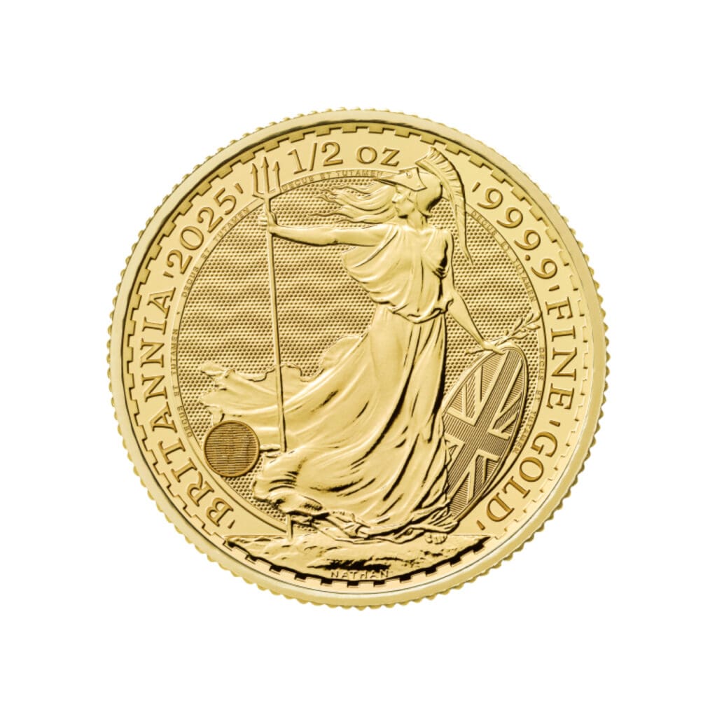2025 British Gold Britannia 1/2 oz BU