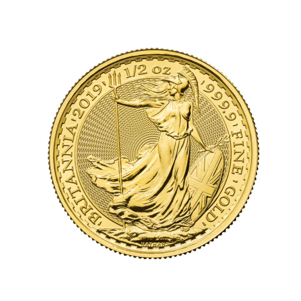 British Gold Britannia 1/2 oz Varied Year BU